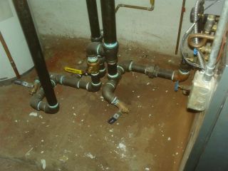 How to flush the return lines on an old steam system